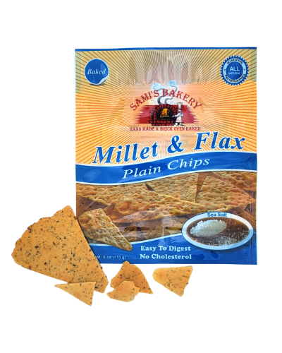 Millet and Flax Italian Herb Chips - Sami's Bakery