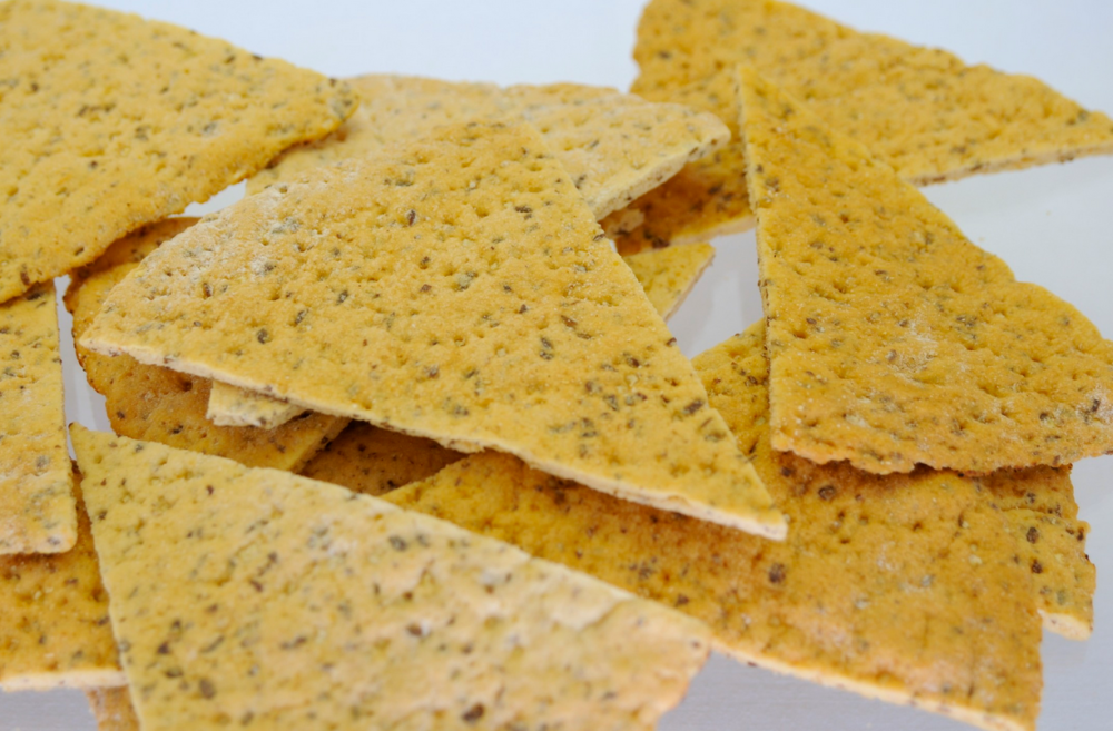 Millet and Flax Garlic Chips - Sami's Bakery