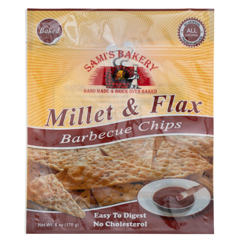 Millet and Flax Barbecue Chips - Sami's Bakery