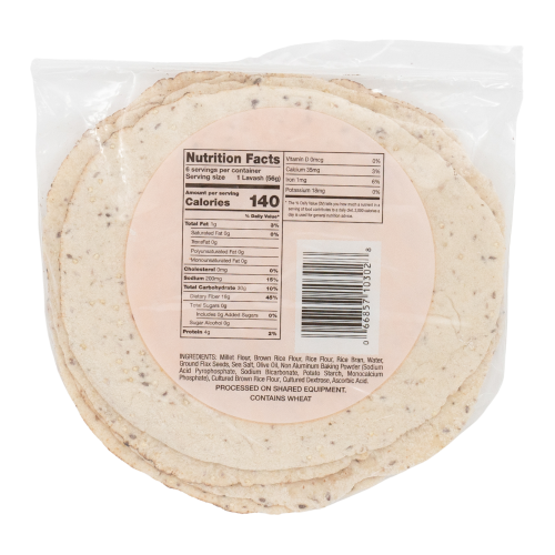 Millet and Flax Lavash - Sami's Bakery